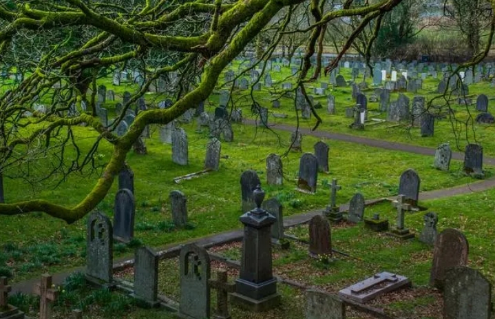 The meaning and symbol of the tomb or grave in the mountains or the ...